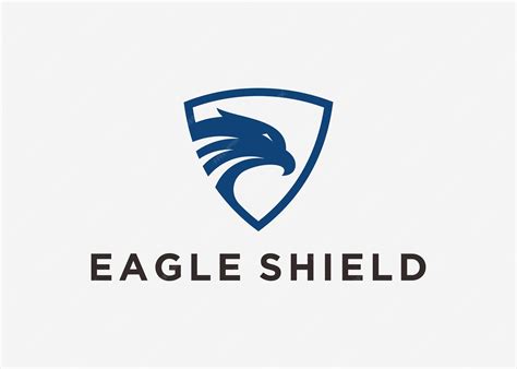 Premium Vector Eagle Shield Logo Design Vector Silhouette Illustration