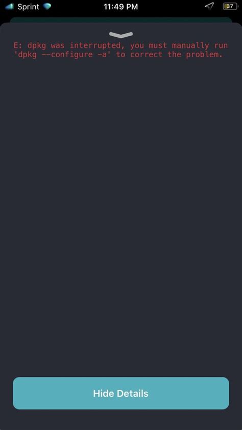 [help] dpkg error how to fix r jailbreak