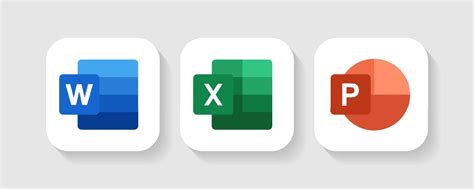 descargar ilustración de microsoft word excel logotipos de