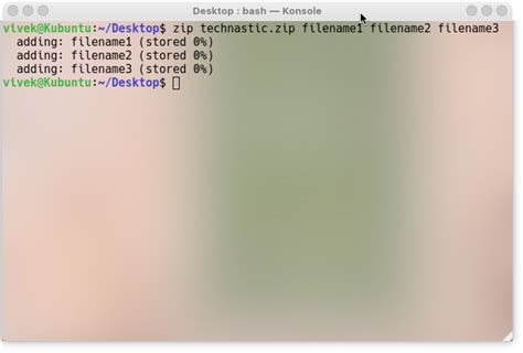How To Zip And Unzip Files In Ubuntu Linux Using Command Technastic