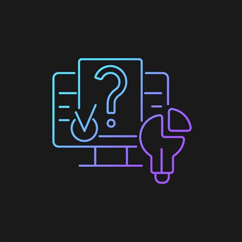 Digital Problem Solving Gradient Vector Icon For Dark Theme Solving Technical Problems Using