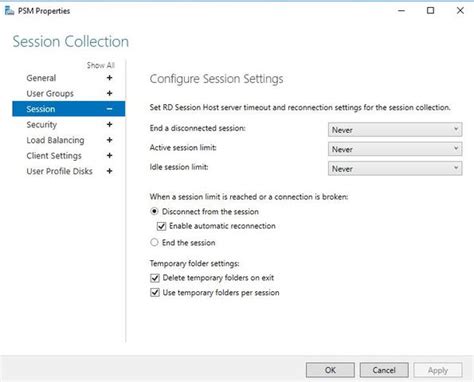 When I Connect To Windows Server And Keep The Session Idle The Session