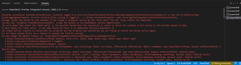 Fail Starting Powershell Vs Code · Issue 3827 · Powershellvscode