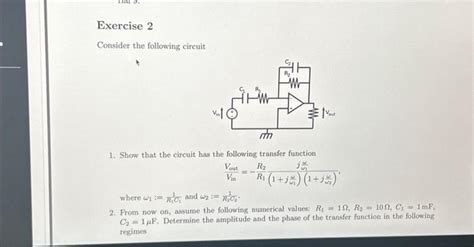 Solved Al 9 Exercise 2 Consider The Following Circuit Vint