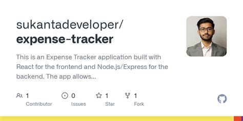GitHub Sukantadeveloper Expense Tracker This Is An Expense Tracker Application Built With