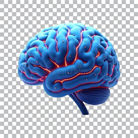 Futuristic Digital Visualization Of Brain With Neural Networks And