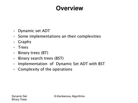 Ppt Dynamic Set Adt Binary Trees Powerpoint Presentation Free
