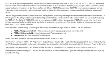Rest Api Dell Unity：unisphereの概要 Dell Technologies Info Hub