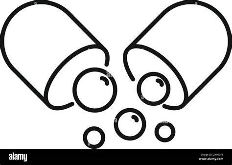 Graphic Of Two Open Capsules With Medicine Granules Spilling Out In