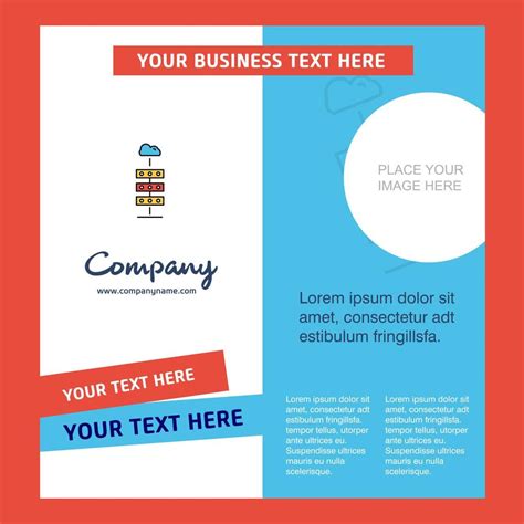 Cloud Computing Company Brochure Template Vector Busienss Template 14245748 Vector Art At Vecteezy