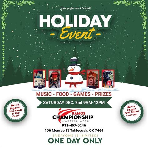 Holiday Event 2023 At 106 Monroe St Tahlequah Ok 74464 On 2nd