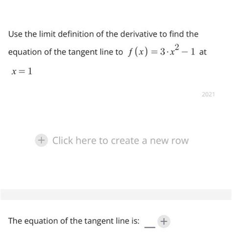 Solved Use The Limit Definition Of The Derivative To Find Chegg Com
