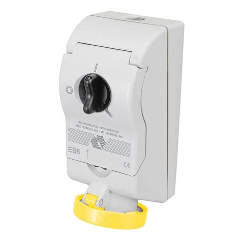 Ilme Eb6 32a 2p E 110v Interlocked Socket Ip66 Ki3243eb6 Cef