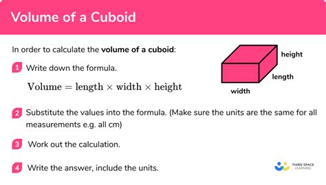 Volume Of A Cuboid Gcse Maths Steps Examples And Worksheet
