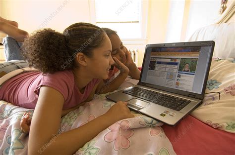 Girls On Internet Stock Image C0018022 Science Photo Library