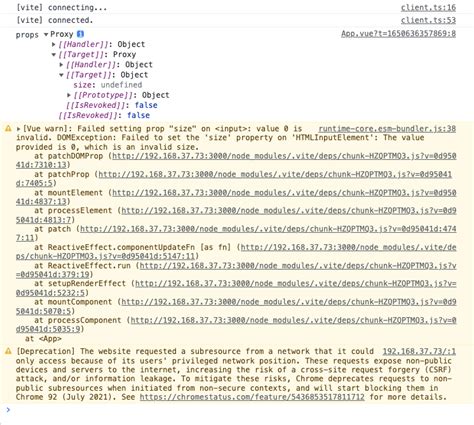 In The Development Environment A Warning Will Be Output When Some Property Values Are Undefined