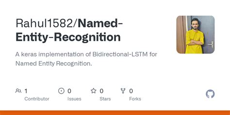 Github Rahul1582named Entity Recognition A Keras Implementation Of
