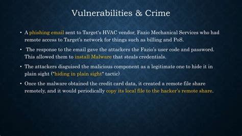 Target Data Breach Presentation Pptx Internet Computing