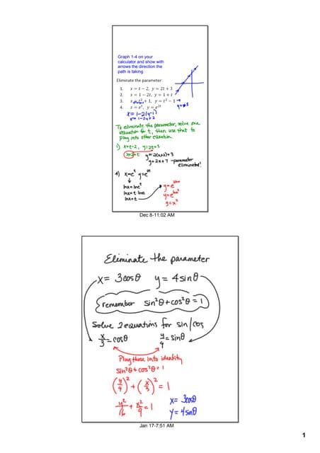 Eliminate Parameter Notes 35 Pdf