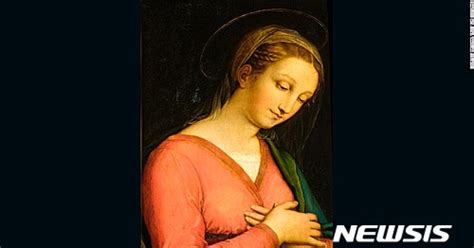 라파엘로 모사품인줄 알았던 성모 마리아 그림이 진품