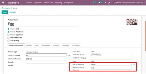 Unit Of Measures In Odoo V12
