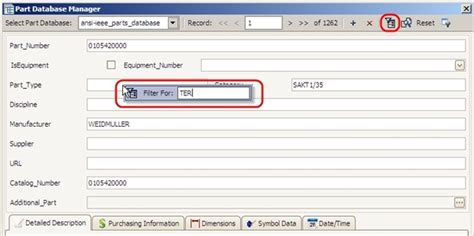 Openutilities Quick Filtering In The Parts Database Manager Communities