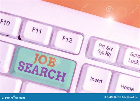 Handwriting Text Writing Job Search Concept Meaning An Act Of