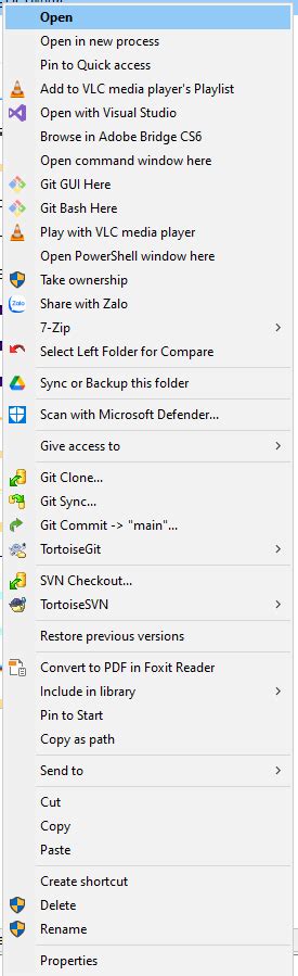 X A B T Menu Context Tr N Windows Viscom Solution