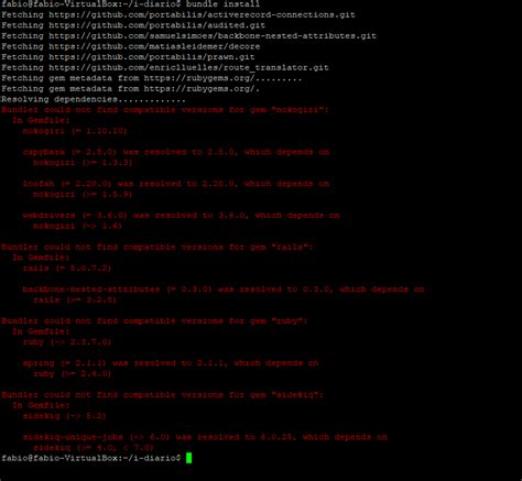 Erro ao executar bundle install Dúvidas i Educar PorTodasAsEscolasDoBrasil