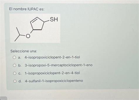 Solved Correct Iupac Name What Is The Correct Iupac Name For Chegg Com