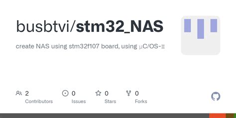 github busbtvi stm32 nas create nas using stm32f107 board using µc os Ⅲ
