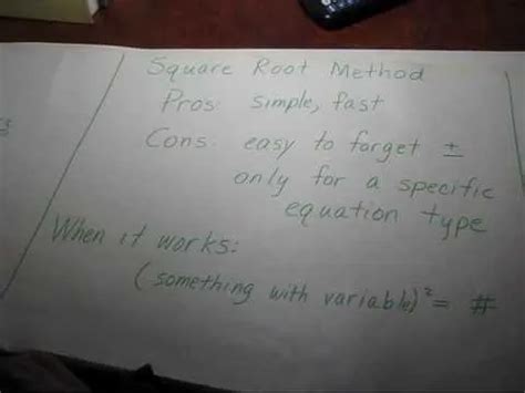 How To Compare Methods Of Solving Quadratic Equations Math WonderHowTo