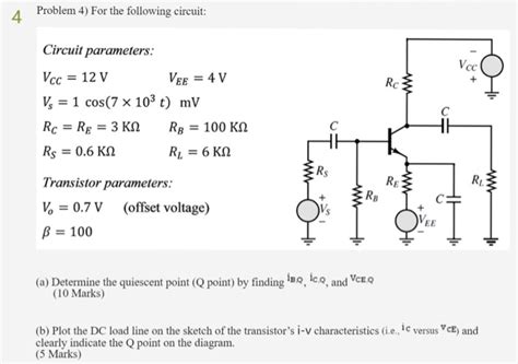 solved 4 problem 4 for the following circuit vec w rc