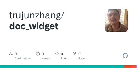 github trujunzhang doc widget