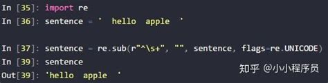Python中删除空白字符 知乎