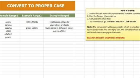 Convert To Proper Case Excel Template And Guide