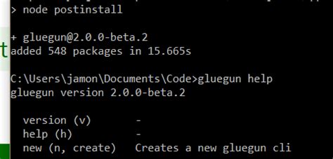 Gluegun Help On Windows Issue Infinitered Gluegun GitHub