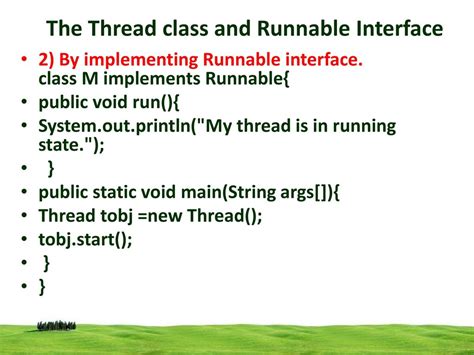 What Is Thread Class And Runnable Interface At Randall Lewandowski Blog