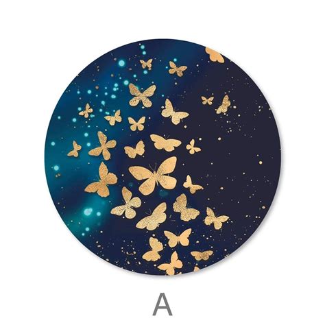 Golden Array Canvas Circle Peinture Sur Toile Canevas Peinture