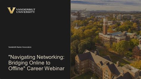 navigating networking bridging online to offline career webinar by