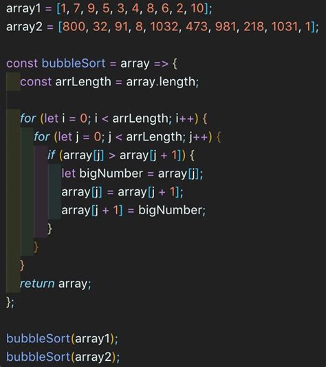 bubble sort with javascript bubble sort computer science programming