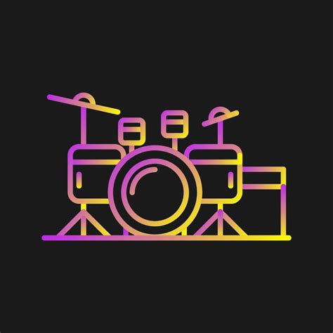 Drum Set Vector Icon 23699885 Vector Art At Vecteezy