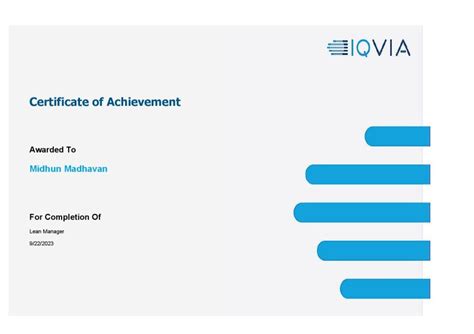 Midhun Madhavan Msc Capm® Ppm Rsm Rpo On Linkedin Lean Manager Certification