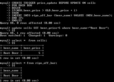 mysql trigger for each row stack overflow