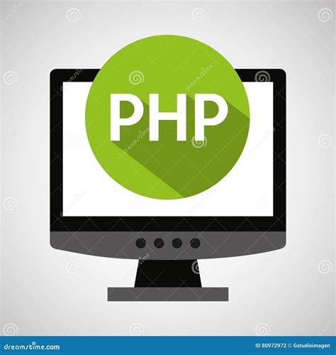 Computer Web Development Php Stock Vector Illustration Of Design Javascript 80972972