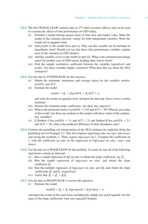 Solved Part 1 Regression Analysis With Cross Sectional Data