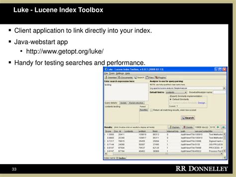 Ppt Using The Lucene Search Engine Powerpoint Presentation Free
