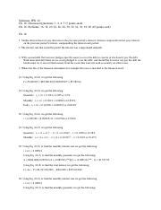 HW Solutions Pdf Solutions HW Ch Discussion Questions Points Each Ch