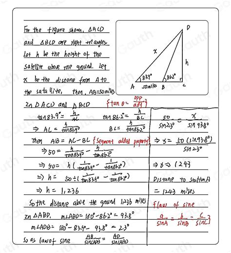Solved The Figure Below Shows A Satellite Orbiting Earth The
