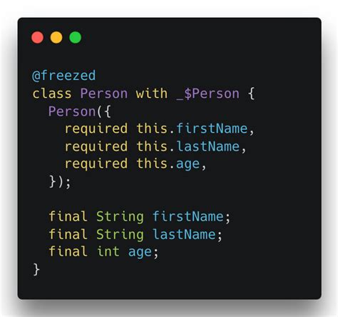 github rrousselgit freezed code generation for immutable classes